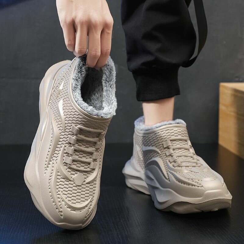 Сапоги ЭВА утепленные, водонепроницаемые, зимние, мужские, черные