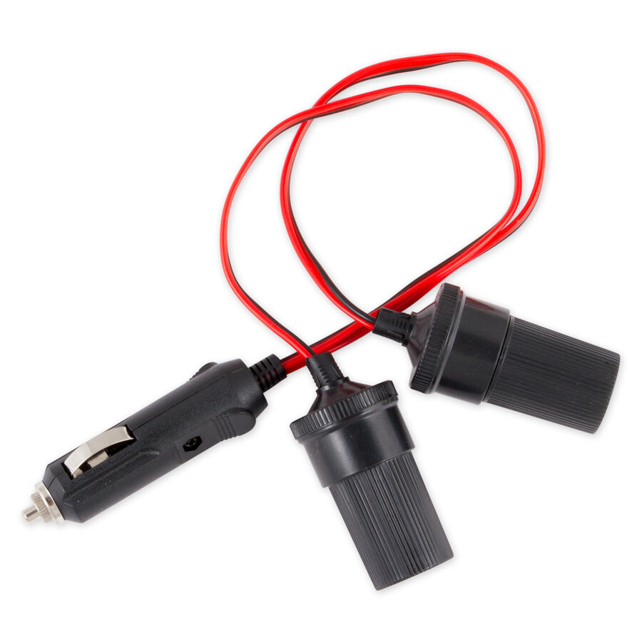 Штекер в прикуриватель, разветвитель 2 гнезда ARNEZI на проводах (артикул A0601006)