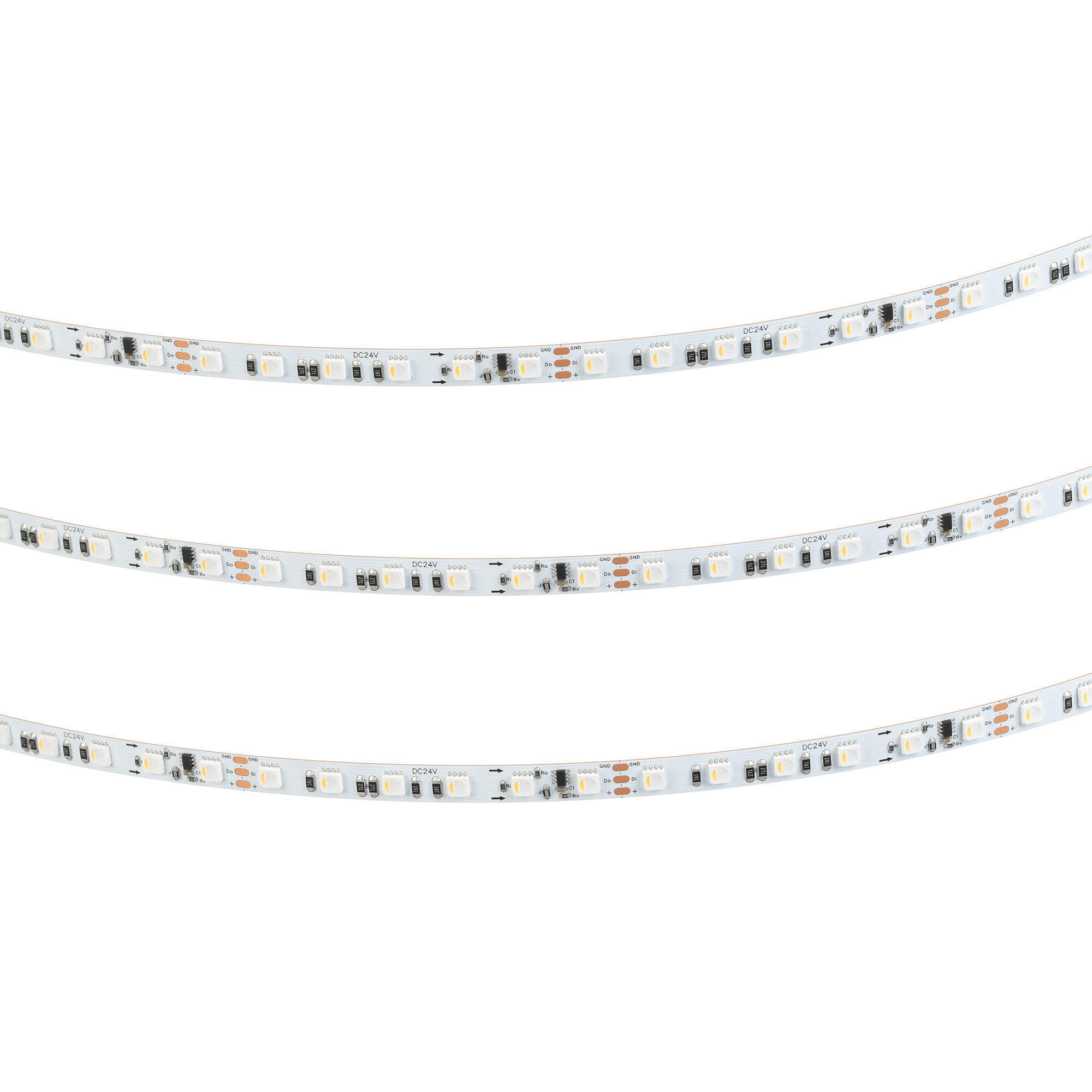 Лента светодиодная Arlight Лента SPI-H84-8mm 24V RGBW-Day-PX6 (22 W/m, IP20, 4040, 5m) (Arlight, -), 5м