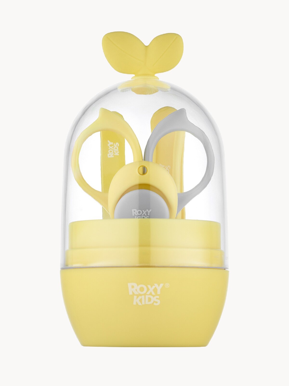 Маникюрный набор детский 0+ "Листик" ROXY KIDS 5 предметов, цвет желтый