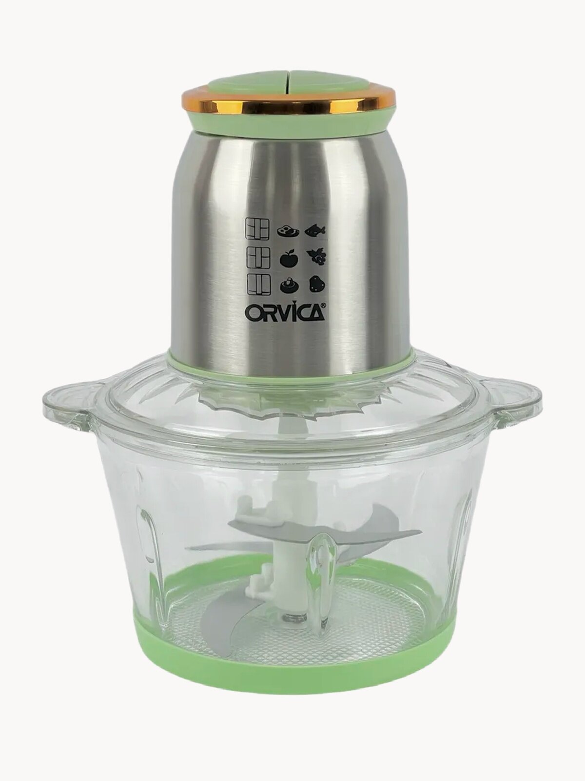 Измельчитель кухонный электрический 1500 Вт, стеклянная чаша, 2литра