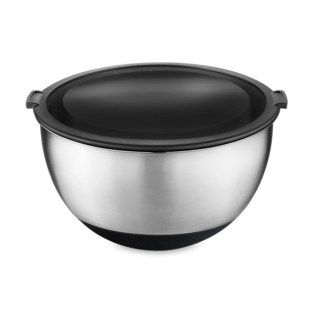 Миска с крышкой Muovo, 24 см, нержавеющая сталь, пластик 35050