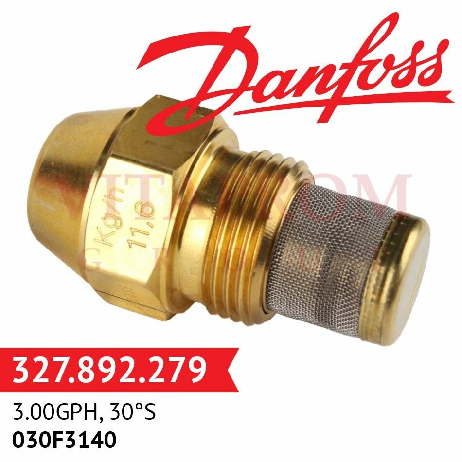 Форсунка Danfoss 3.00GPH,30S, 030F3140 — фото 1