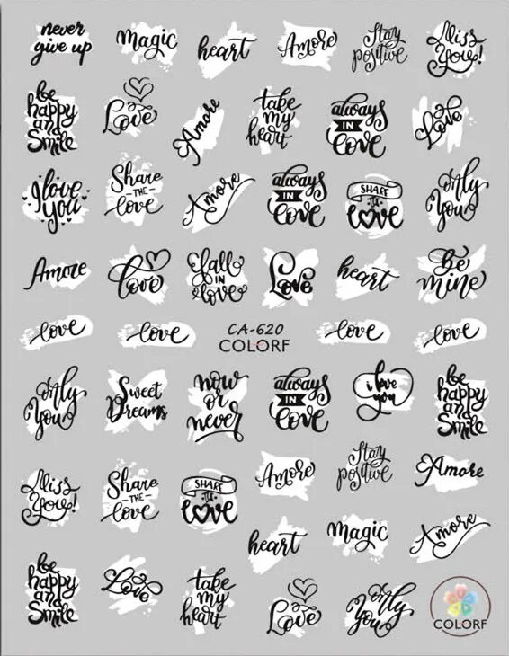 Новинка, самоклеящаяся 3d-наклейка с золотыми и белыми буквами и цифрами, украшение для творчества Типсы, наклейки на ногти CB009