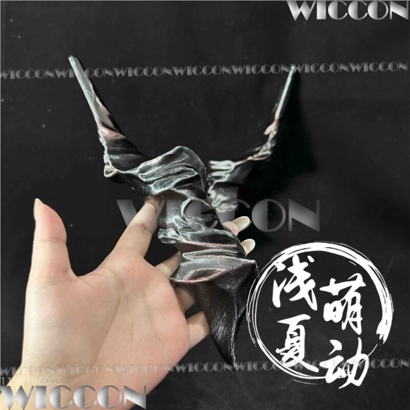 Косплей парик черный дракон WICCON Серебряный, Dragon Horn