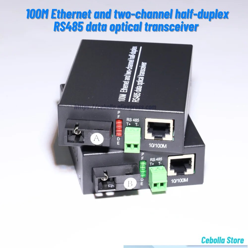 CAILI Преобразователь RS485 с Ethernet 10/100 Мбит/с 1 pair EU plug