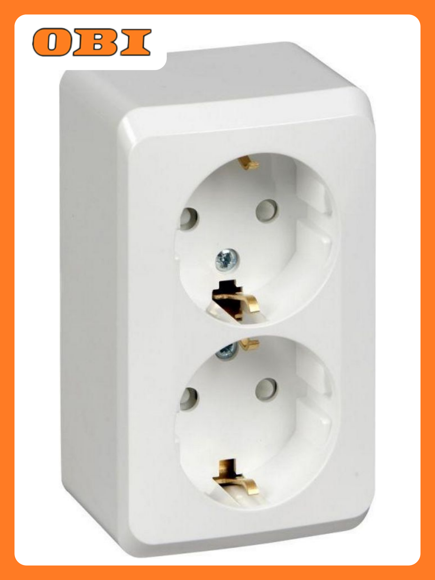 Розетка 2-м ОП Этюд 16А IP20 250В с заземл. защ. шторки бел. SE PA16-008B