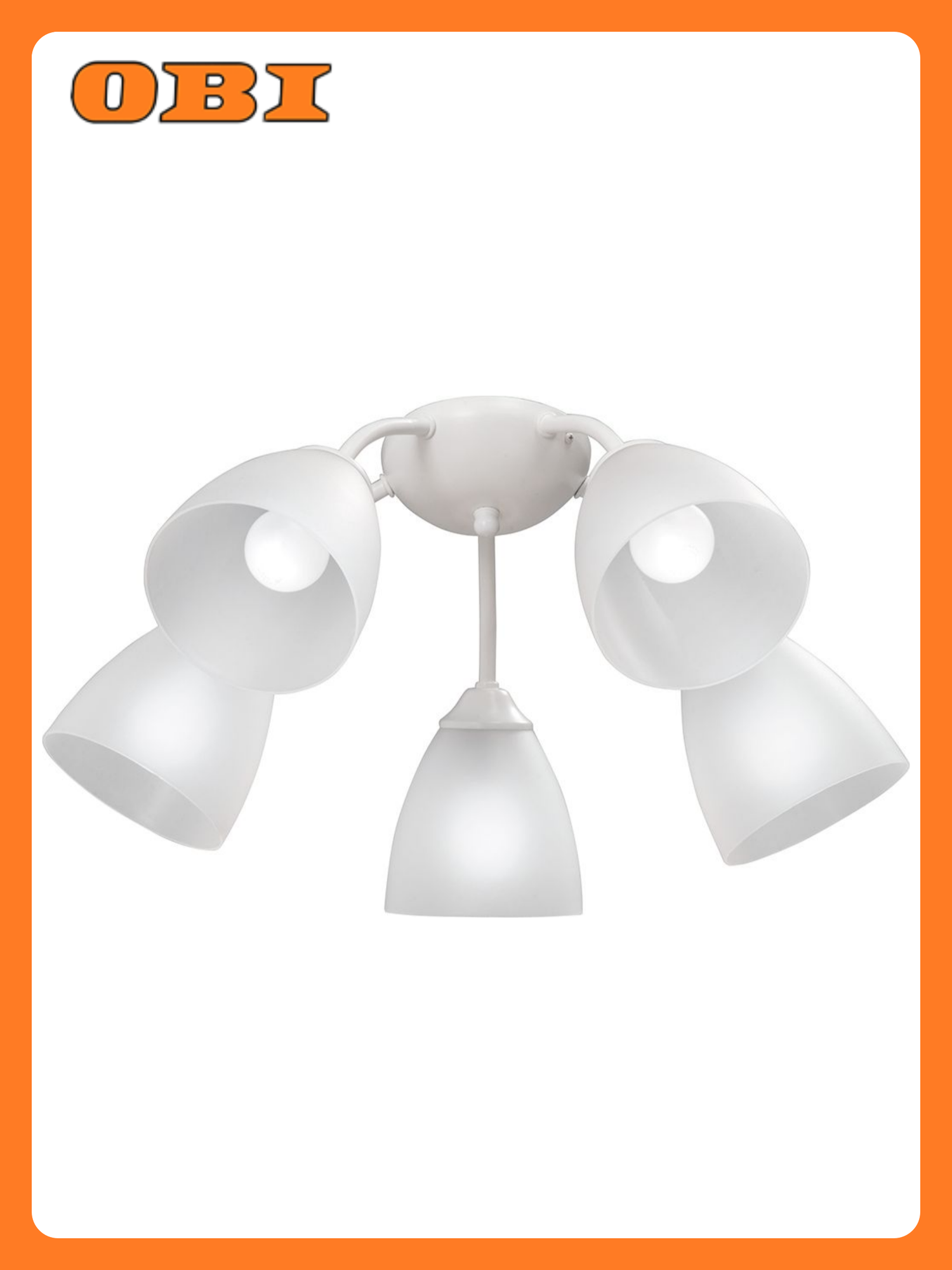 Потолочная люстра Vitaluce V3737-0/5PL белая 5ХE14Х40ВТ