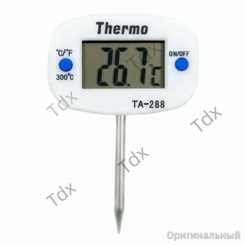 Электронный термометр поворотный для самогонного аппарата ТА-288 с коротким щупом 40 мм