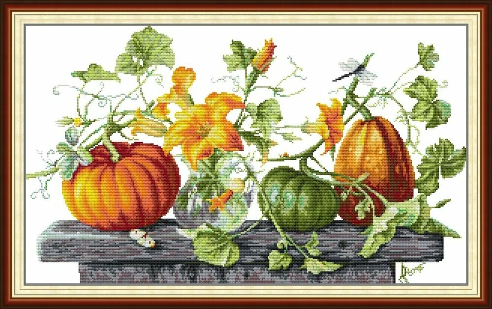 NKFвышивка крестом наборы, Схема на 14CT "тыква",61*38CM