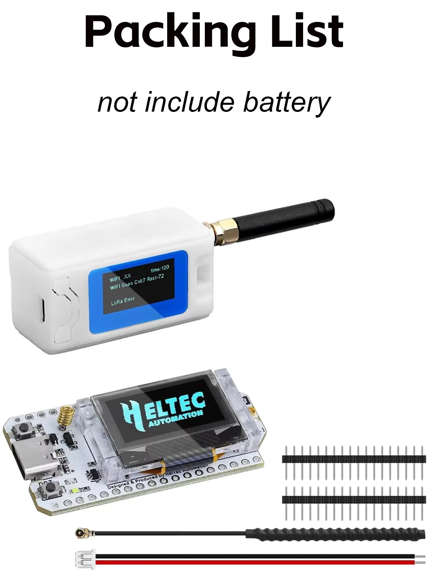 Heltec Meshtastic LoRa Node V3 White Shell 863-928MHz