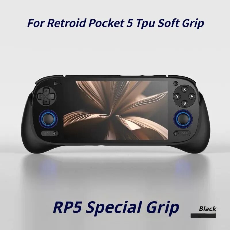 Мягкая ручка из ТПУ для Retroid Pocket 5, защитный чехол игровой консоли, устойчивый к падениям и износу, эргономичная конструкция ручки RP5