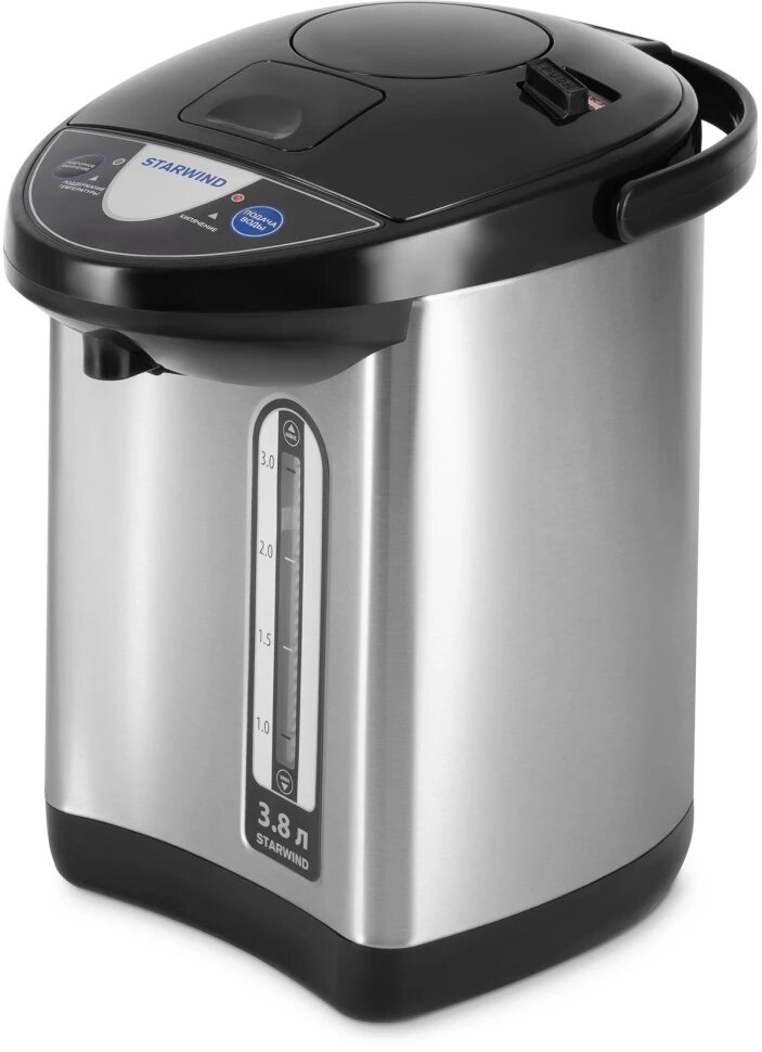 Термопот Starwind STP3822 3.8л. черный/серебристый