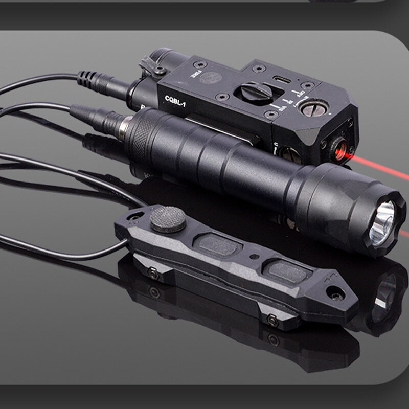 Нейлоновая металлическая CQBL красный лазер зеленая лазерная указка боковая сторона может быть установлена с фонариком