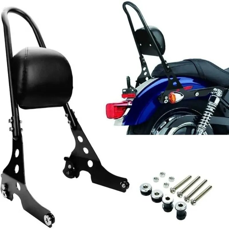 Спинка для мотоцикла для Harley Sportster XL883C 883R XLH883 1200 2004-2022 XL1200C 1200S 1996-2000 Черный матовый