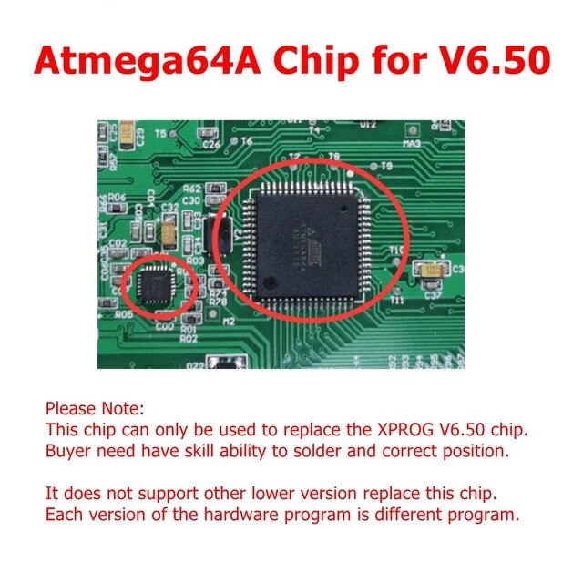 Atmega64A Chip для XPROG V6.50