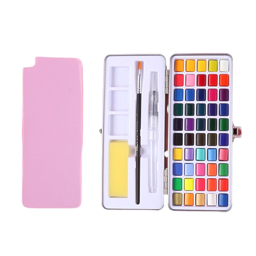 50/72/90/100 Цветных Пигментных Твердых Акварельных Красок Набор для Хобби Художника Painter