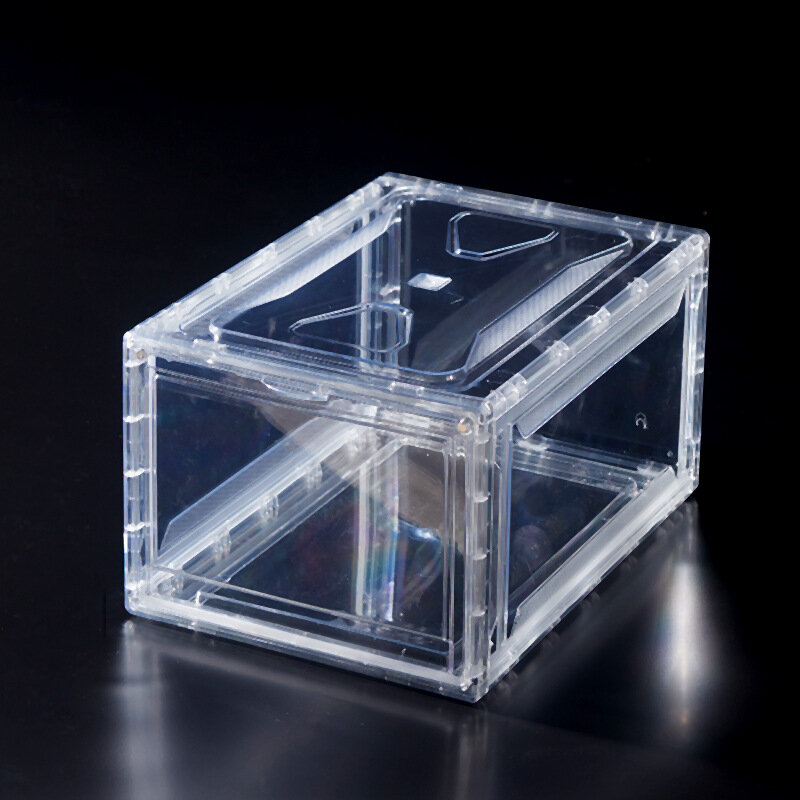 Коробка для обуви AJ, экспортная коробка для хранения, акриловая, полностью прозрачная, собранная магнитная обувная шкаф, коллекция обуви, настенная коробка для хранения дома