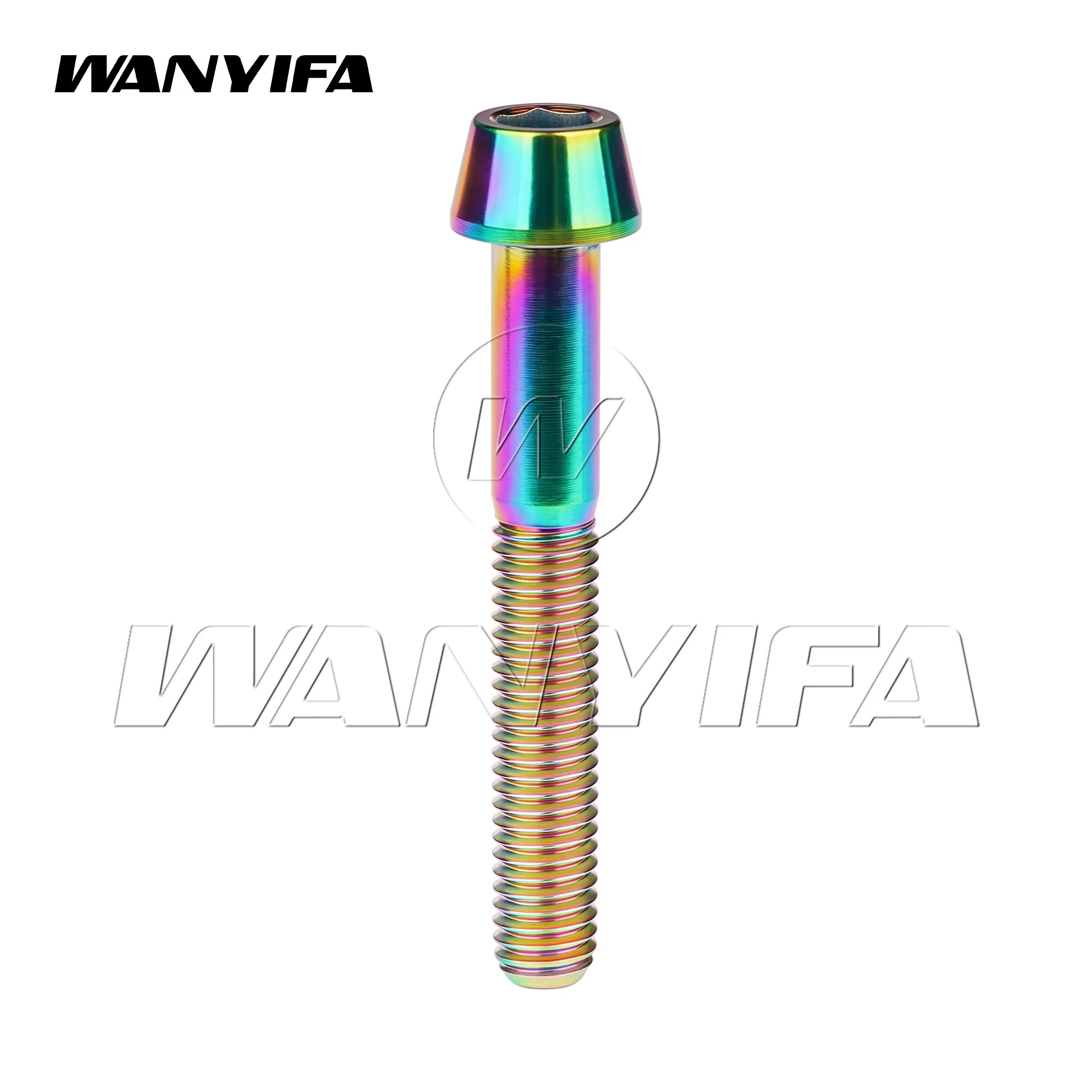 Титановые болты Wanyifa M5/M6 DIN912 для велосипеда Rainbow, M5x20mm