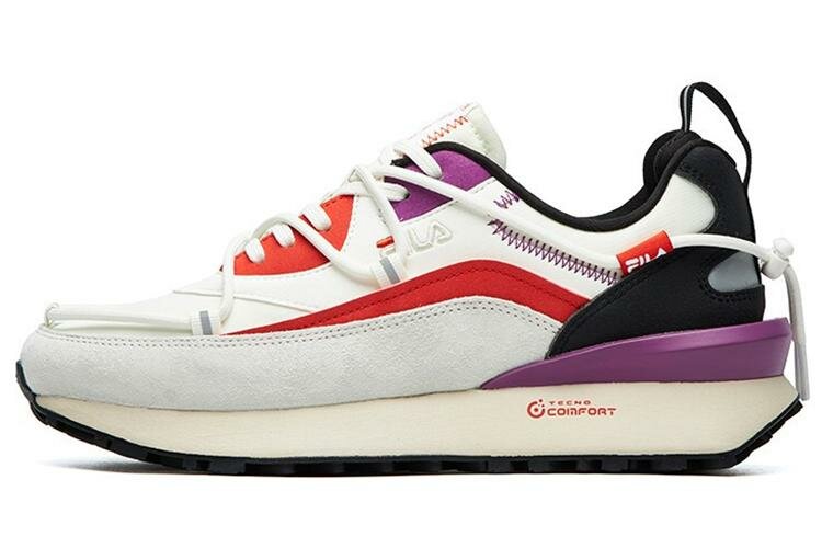 Кроссовки FILA FUSION Jogger DX Vintage Textile, Synthetic Leather Low top Casual White Purple