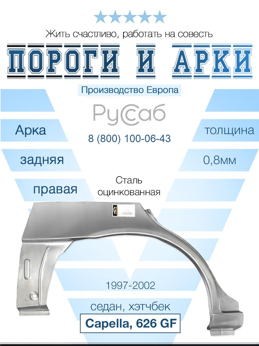 Арка правая для Mazda 626 GF, Capella 1997-2002 (Potrykus)