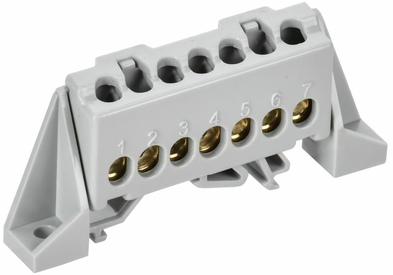 Шина L "фаза" в комб. изол. "Стойка" 6х9-7-Ср TEKFOR IEK TF-NN10-07-DP-K03