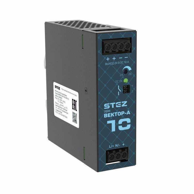 Источник питания ВЕКТОР-А-БП-1AC/24DC/10 стэз 50100003