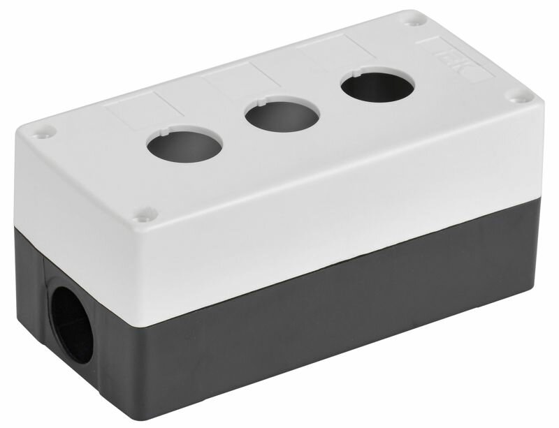 Корпус КП103-Р 3-м для кнопок бел. IEK BKP10-3-K01-R
