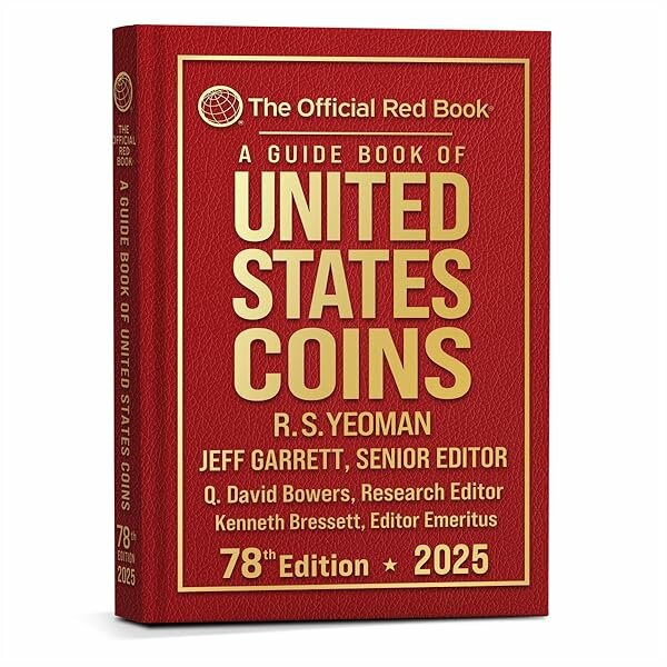 A Guide Book of United States Coins 2025 "Redbook" Hardcover，печатная книга переиздания