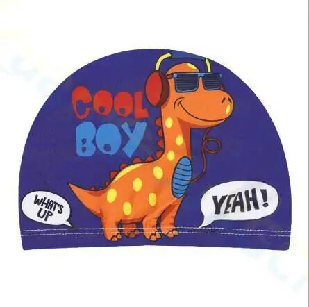 Детская плавательная шапочка "Cool Boy" с динозавром