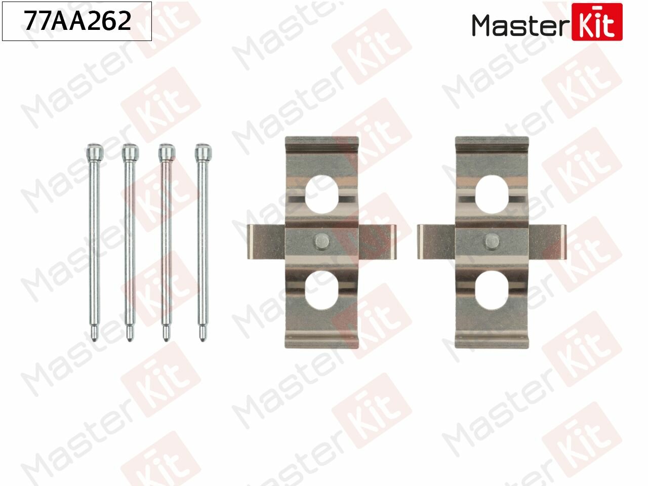 Комплект установочный тормозных колодок Mercedes-Benz седан W124 1984 - 1993 MASTERKIT 77AA262