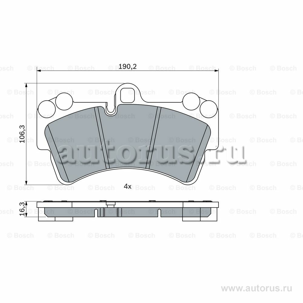Колодки тормозные передние BOSCH 0 986 424 739