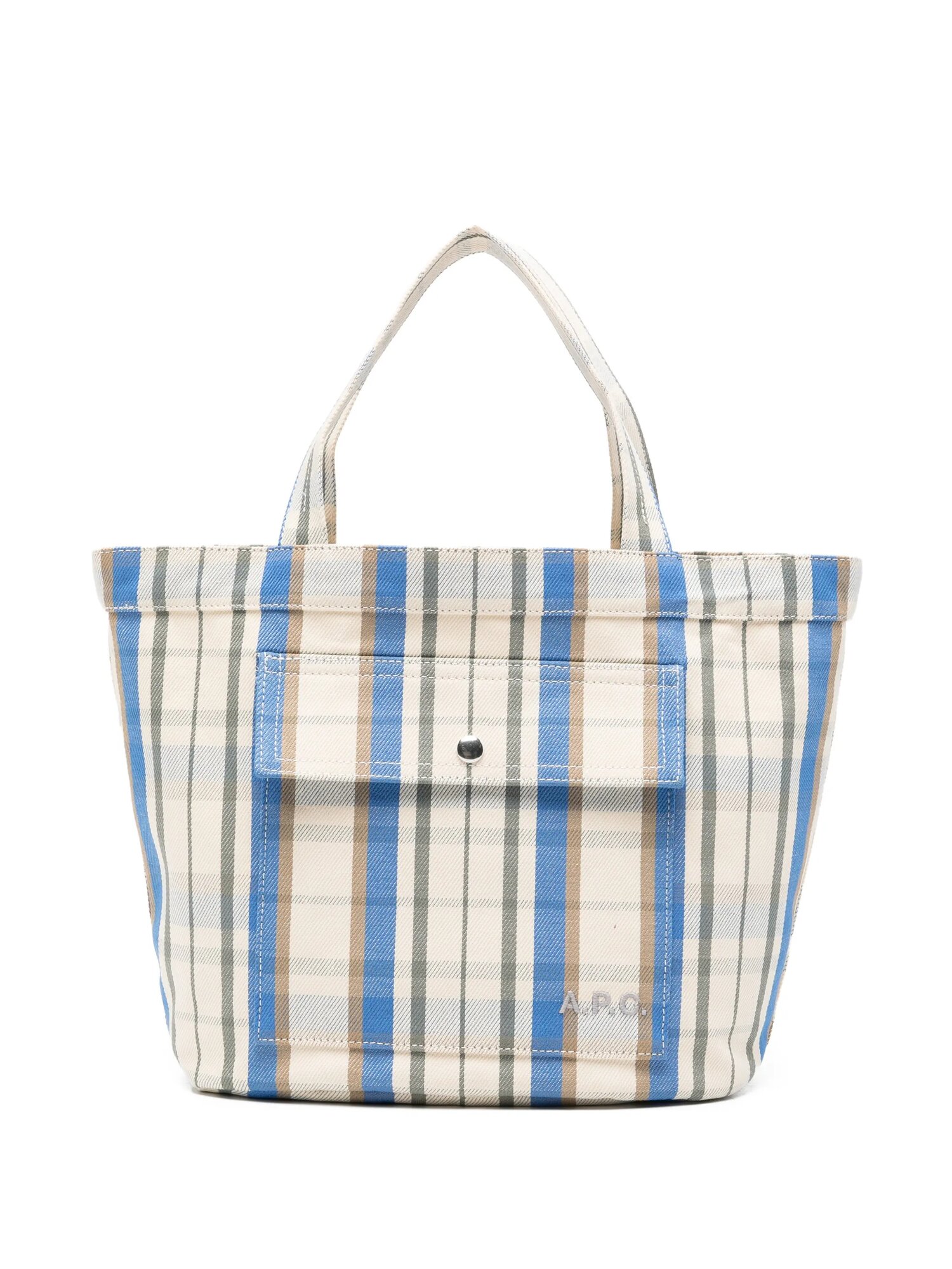Сумка Check-pattern flap-pocket tote bag