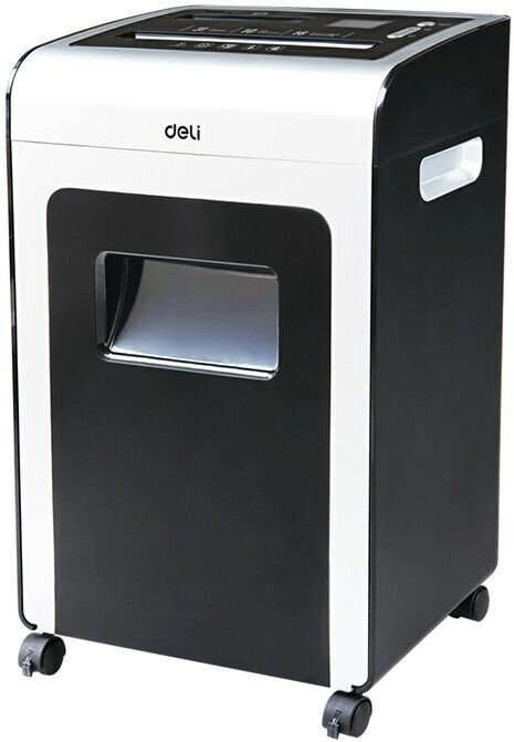 Шредер Deli E9917-EU черный/белый