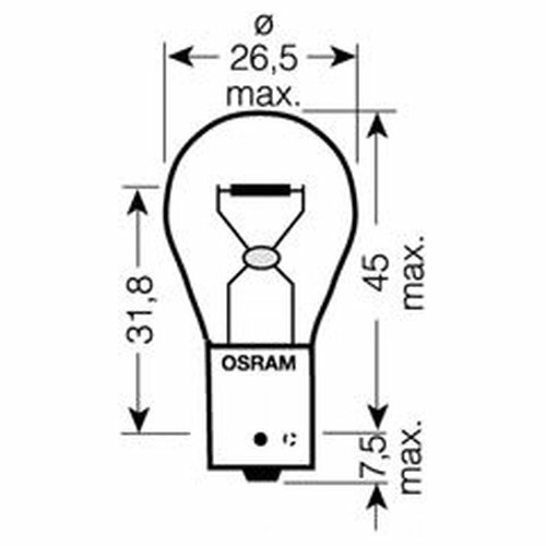 Лампа накаливания Osram 7510tsp