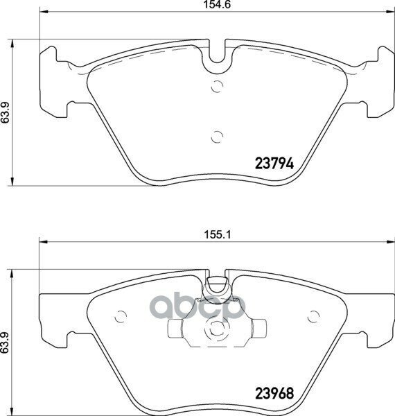 Колодки тормозные FR BMW E87/E90/E60 Mintex арт. MDB2692