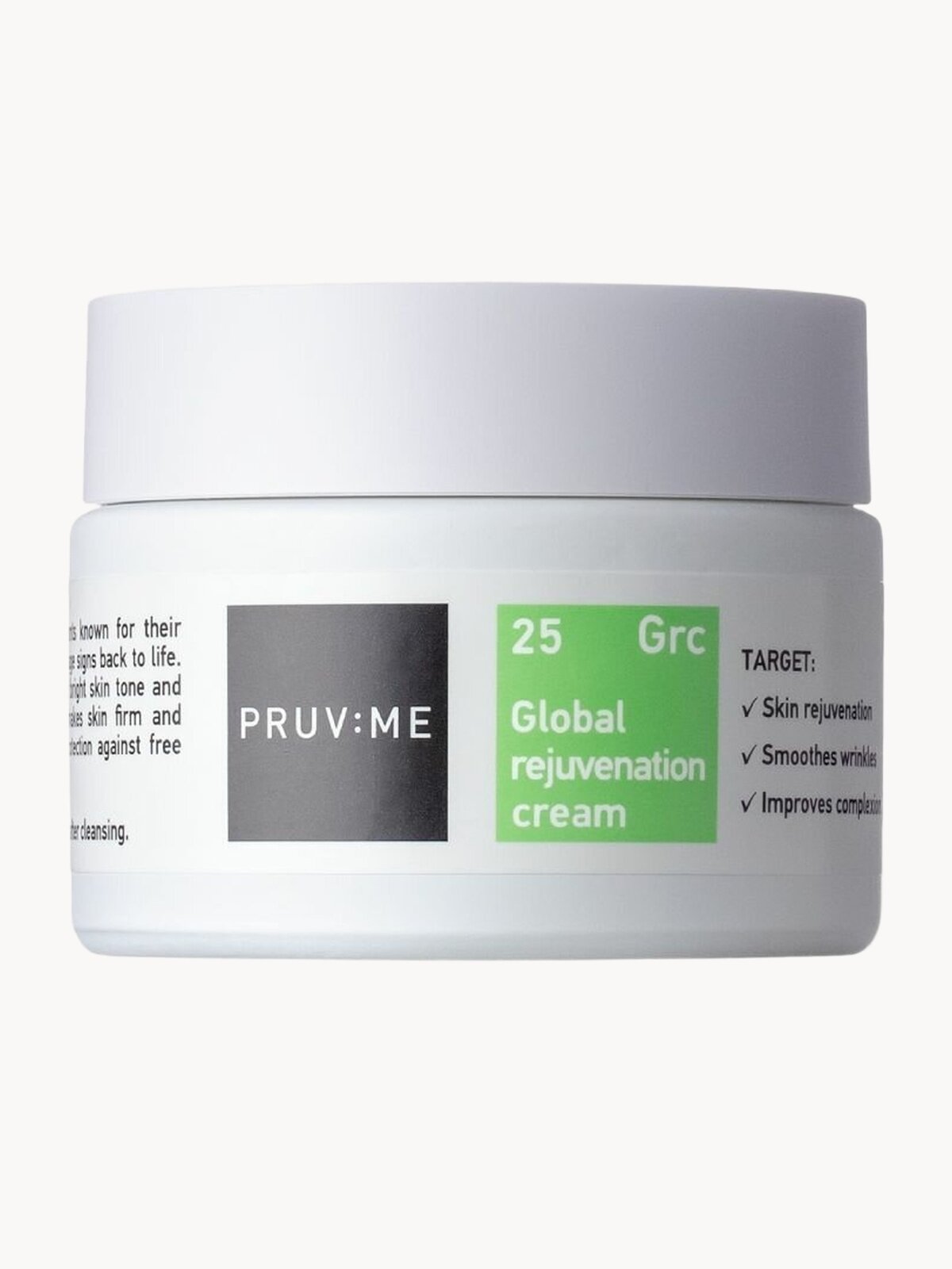 PRUV: ME Grc 25 Global rejuvenation cream Крем для лица комплексное омоложение, 50 мл