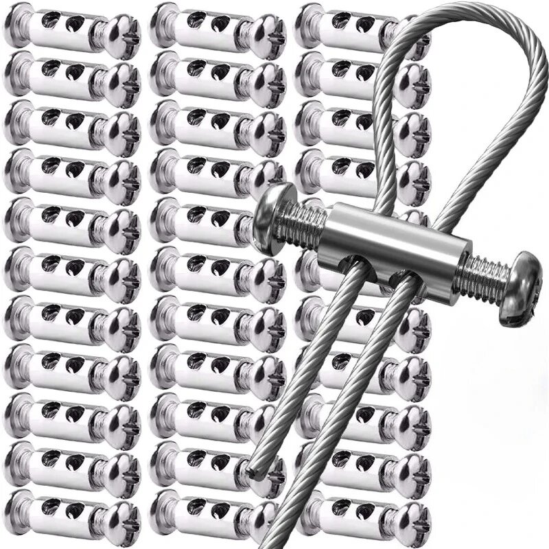 Стальные зажимы для троса 1.2-2.5 мм 10pcs