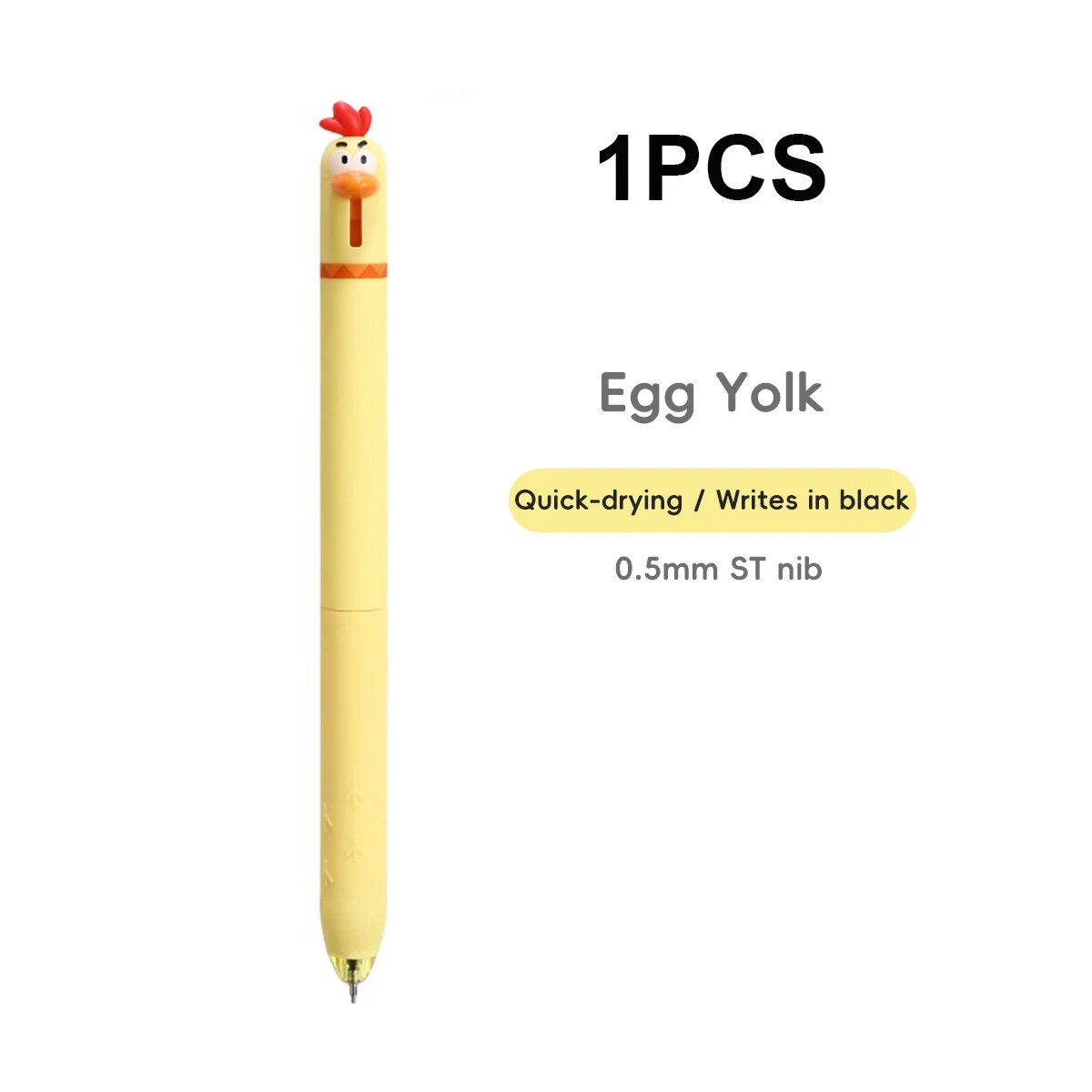 Гелевая ручка-игрушка курица Желтый, Yellow-1pc