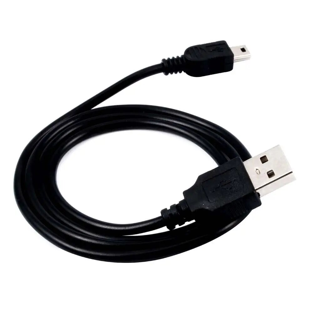 USB кабель mini 5-pin B черный