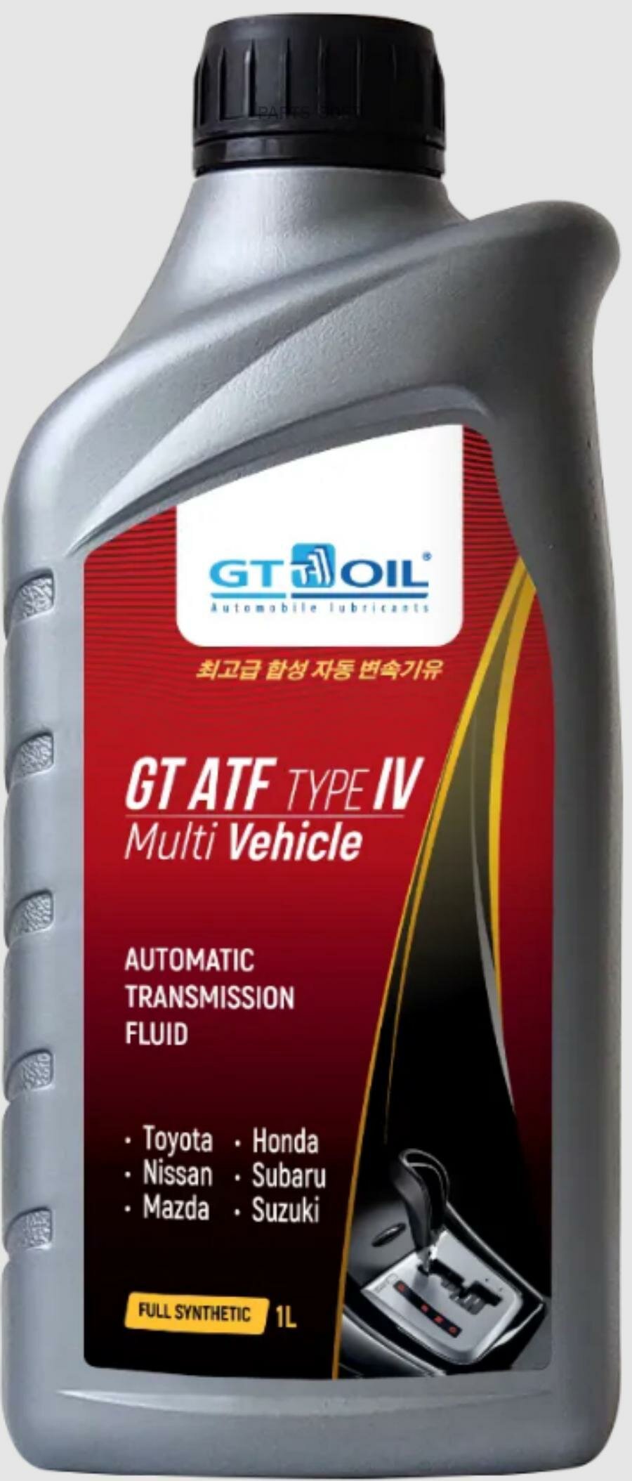 GT OIL 8809059407905 8809059407905 Трансмиссионное масло GT ATF Type IV Multi Vehicle 1л GT OIL