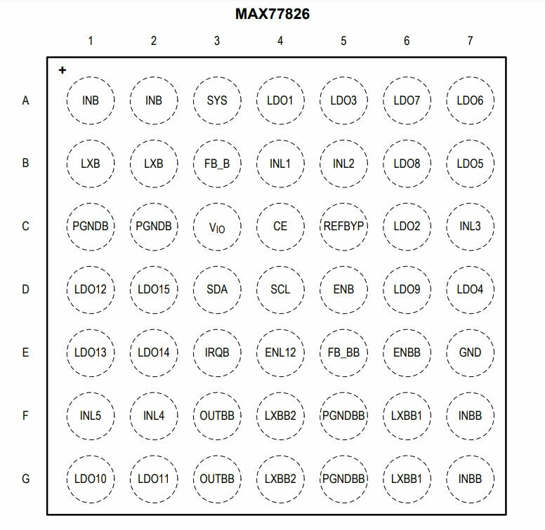 Микросхема MAX77826EWJ+