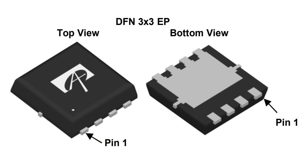 Микросхема AON7409 P-Channel MOSFET 30V 32A DFN3x3EP