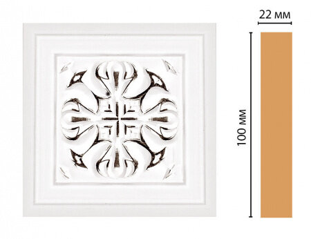 Вставка Цветная Decomaster D207-60 В100хШ100хД22 мм / Декомастер.