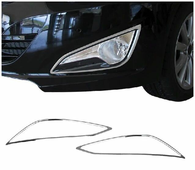 Окантовка противотуманок, нержавейка 2шт, для авто Hyundai i40 2011-2015