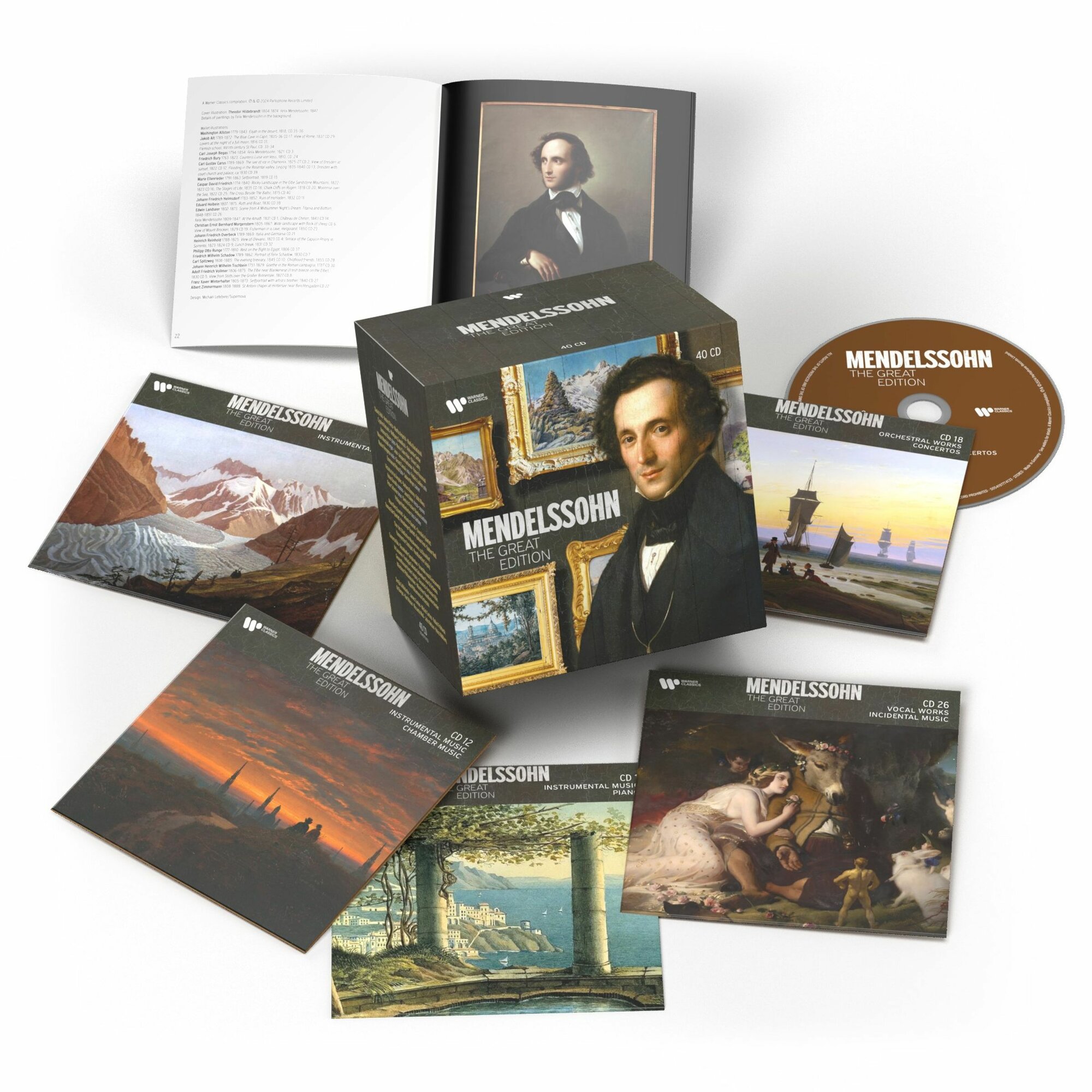 Диск Felix Mendelssohn Bartholdy (1809-1847) - Felix Mendelssohn Bartholdy Edition (Warner Classic) (40 CD)