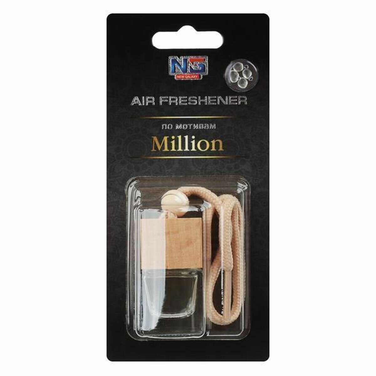 Ароматизатор подвесной Автопарфюм, по мотивам Million, 5 мл (цена за 1 шт.)