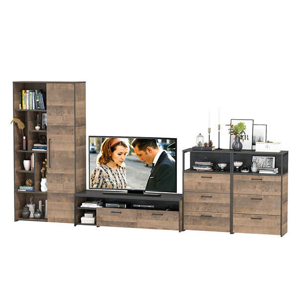 Трувор Гостиная 104, цвет дуб гранж песочный/интра