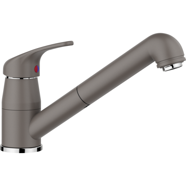 Смеситель для кухни Blanco Daras-S вулканический серый однорычажный 526936