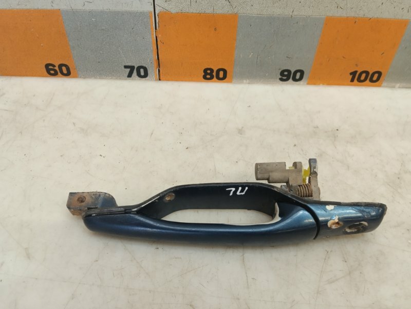 Б/У дефект, ручка двери внешняя, Мицубиси Лансер 9 Ручка двери наружная Mitsubishi Lancer 2005 9, CS3W Перед. Лев. 329450 MIT...